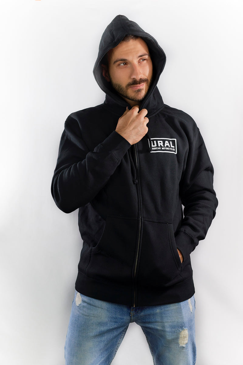 Ural Text Badge Hoodie - Black – Ural Japan Online Shop